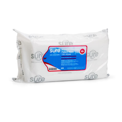 Sure Premium Large Moist Patient Wipes - 10 x 100 - MADVIK